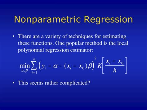 Ppt Nonparametric Regression Powerpoint Presentation Free Download