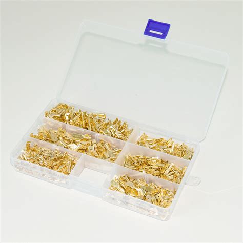 Badu Bg 900 бр Златни 2 8 4 8 6 3 мм мъжки и женски лопатовидни бързи съединители Клемен блок