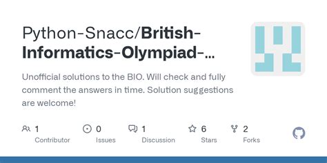 Github Python Snaccbritish Informatics Olympiad Solutions