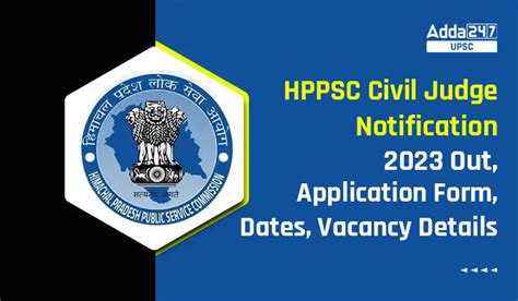 HPPSC Civil Judge Notification Out Application Form Dates Vacancy Details