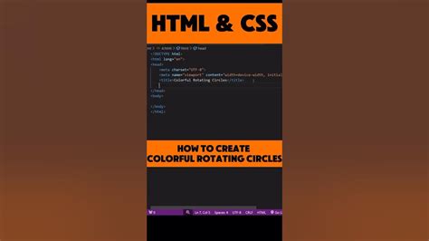 How To Create Colorful Rotating Circles With Js Coding Codelife