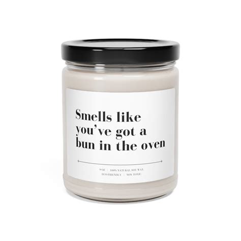 Funny Pregnancy Announcement T For Her Smells Like Theres A Bun