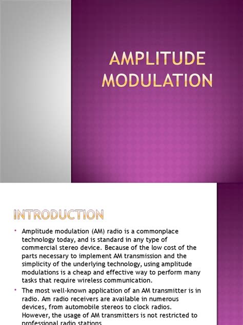 Pdf Amplitude Modulation Technique Dokumen Tips
