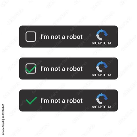 Captcha Icon I Am Not A Robot Computer Security Code Set Of Confirmed Recaptcha Im Not Robot