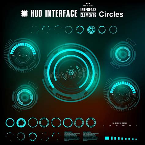 Futuristic Virtual Graphic Touch User Interface Hud Stock Vector Illustration Of Cyberspace