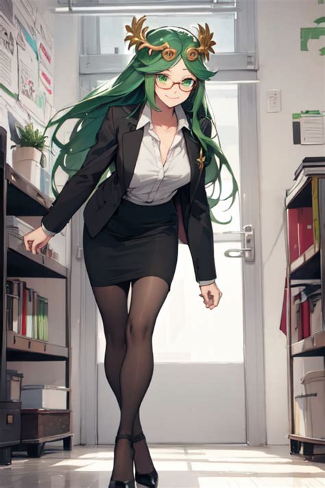 Office Lady Palutena By Belldandylover91 On Deviantart
