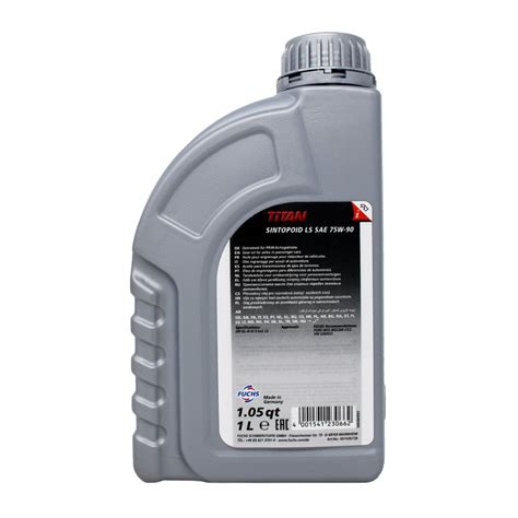 FUCHS TITAN SINTOPOID LS 75W-90 1L – Lubricant Store