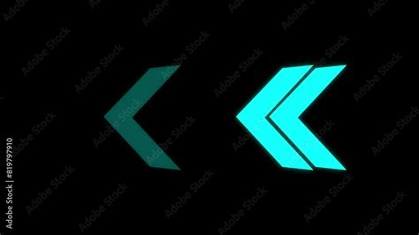 Arrow Animation On Black Background New Digital Arrow Loading
