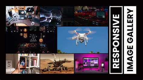 Responsive Image Gallery Layout Using Grid Html Css And Javascript Youtube