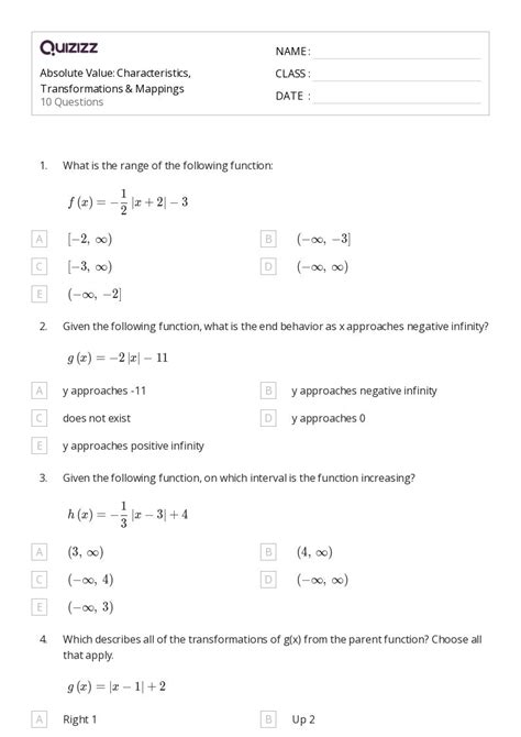 50 Arithmetic And Number Theory Worksheets For Grade 8 On Quizizz