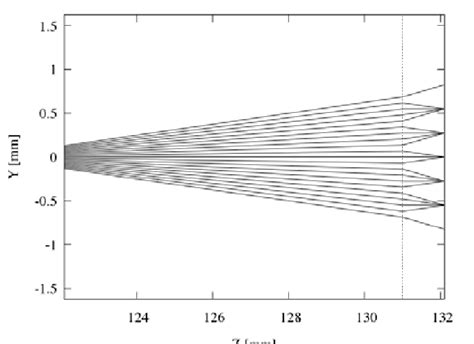 Ray Traces Near The Microlens Array And The Image Sensor For M 1 M
