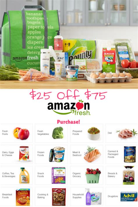 25 Off 75 Amazonfresh Coupon 50 In Free Groceries