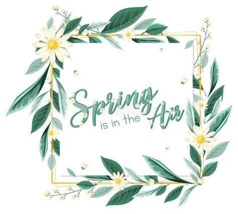 Floral Spring Banner Template Stock Vector Illustration Of Color
