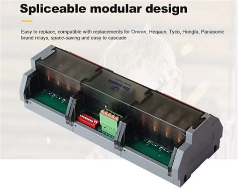 화칭준 8채널 Rs485 릴레이 모듈 Modbus Rtu Do 스마트 홈 자동화용 원격 제어 릴레이 중국 화칭준 8채널