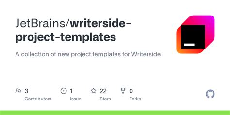 github jetbrains writerside project templates a collection of new