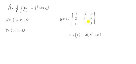 find the area of the parallelogram that has the vectors as adjacent