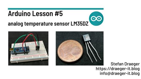 Arduino Lesson 5 Analog Temperature Sensor Lm35dz Technik Blog