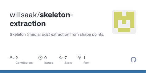 github willsaak skeleton extraction skeleton medial axis extraction from shape points