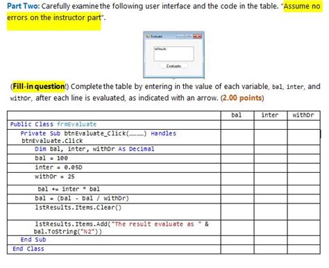 Solved Review Question Points Consists Of Two Parts Chegg