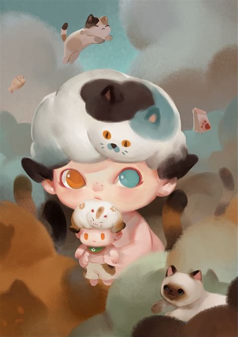 泡泡玛特手绘
