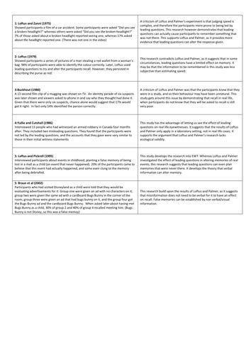 Eduqas Wjec New Syllabus As Psychology Cognitive Approach Teaching Resources
