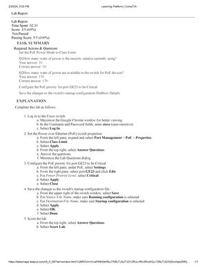 7 3 6 Configure Port Aggregation 2 25 24 3 50 PM Learning Platform CompTIA Studocu