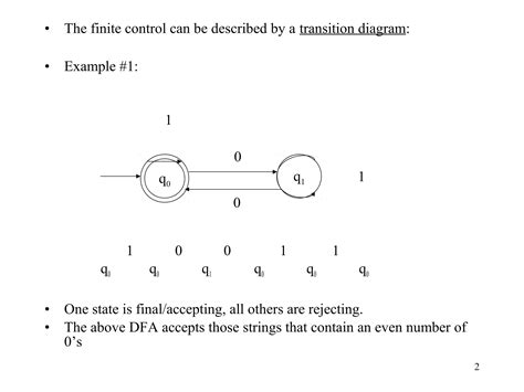 Finite Automata Examples Ppt Programming Languages Computing