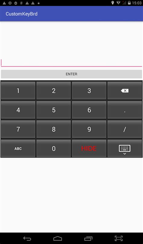 Android Design And Implement An Enter Button In A Custom Keyboard Stack Overflow