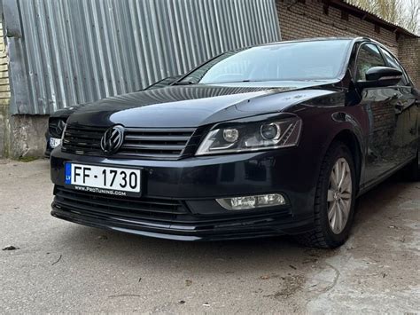 R Line Look Front Bumper Spoiler For Vw Passat B7 10 15 In Lips
