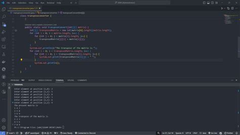 How I Created A Matrix Transpose Converter In Java Shrinkhal Posted