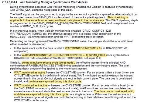 Am3352 Gpmc Control Using Wait Signal Processors Forum Processors