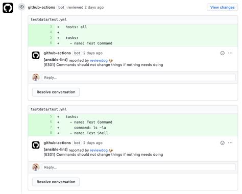 Github Reviewdogaction Ansiblelint Run Ansible Lint With Reviewdog 🐕