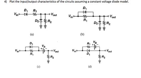 Solved 4 Plot The Inputoutput Characteristics Of The