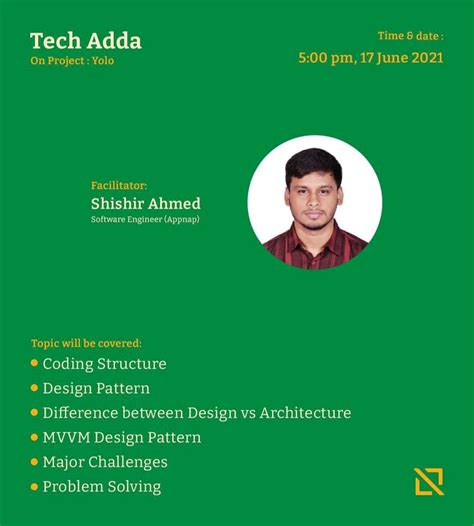 shishir ahmed on linkedin appnap iosdevelopment designpatterns softwareengineer techlife