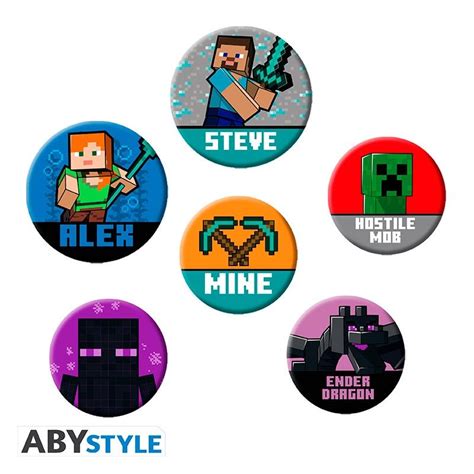 Minecraft Mix Badge Pack Merchoid