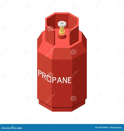Isometric Gas Container Stock Vector Illustration Of Storage 254619664