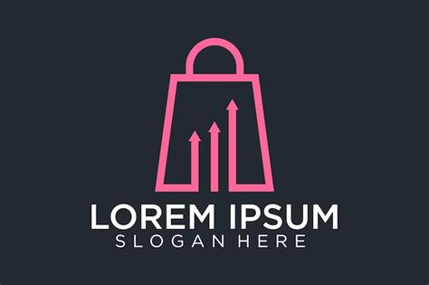 온라인 쇼핑 로고 디자인 서식 파일 프리미엄 벡터