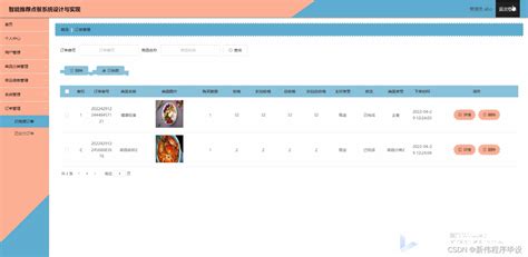 【附源码】java计算机毕业设计智能推荐点餐系统设计与实现（springbootmysql开题论文）基于javaweb的在线点餐平台