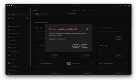 Solved Unable To Install Xd Stuck At 4 And Says Installa Adobe Product Community 13511945