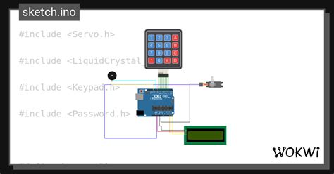 Keydoor Password Wokwi Esp32 Stm32 Arduino Simulator