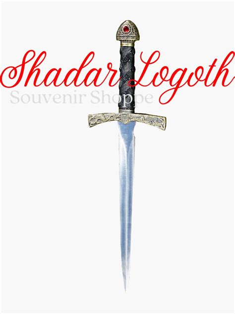 Pegatina Shadar Logoth Souvenir Shoppe Ruby Hilt Dagger Wheel Of Time