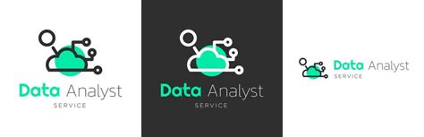 Premium Vector Data Analyst Service Logo Design Set Statistics