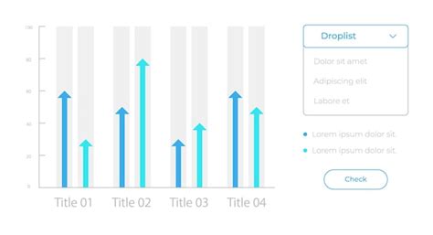 premium vector comparison chart ui element template