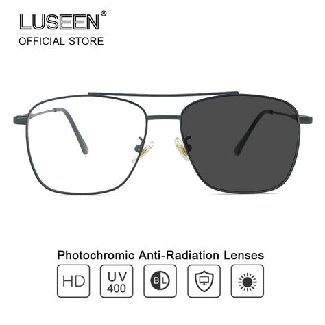 Luseen Anti Radiation Eyeglass Photochromic Eye Glasses For Woman And