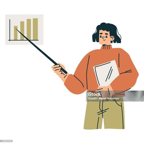 여자 캐릭터 와 차트 로서 생산적인 팀 구성원 벡터 일러스트 레이 션 개념에 대한 스톡 벡터 아트 및 기타 이미지 개념