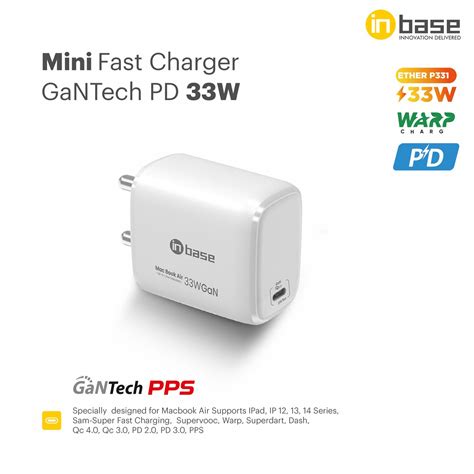 Buy Inbase Ether P331 33w Type C Warp Charger Type C To Type C Cable Short Circuit Protection