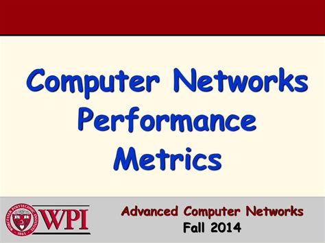 Computer Networks Performance Metrics Ppt Download