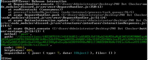 Discordapierror Unknown Interaction Messagebutton V1360 Discord