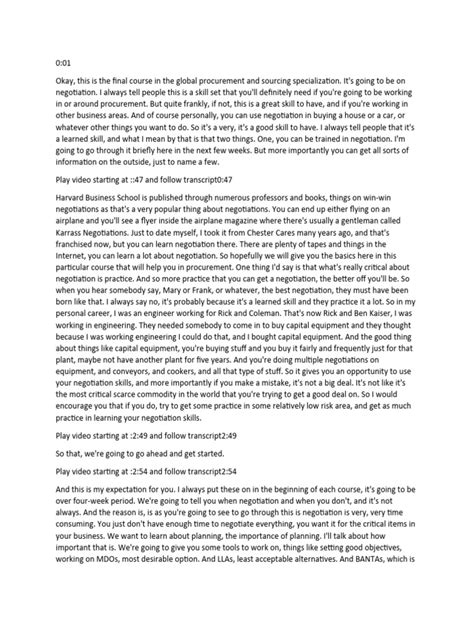 Negotiation Process Pdf Negotiation Procurement