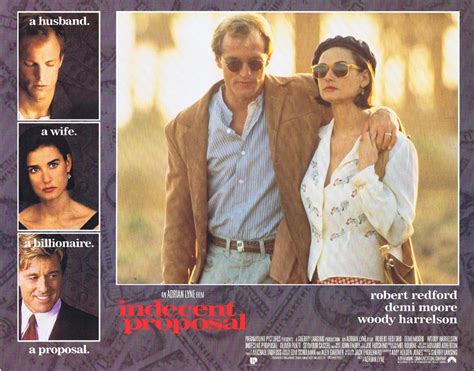 Indecent Proposal Original Lobby Card 4 Robert Redford Demi Moore